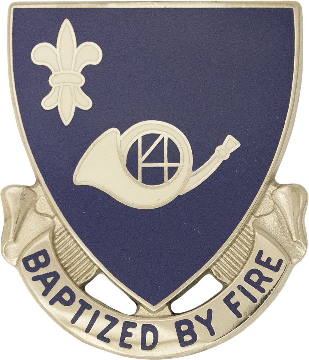 187th Field Artillery Unit Crest (Baptized By Fire)