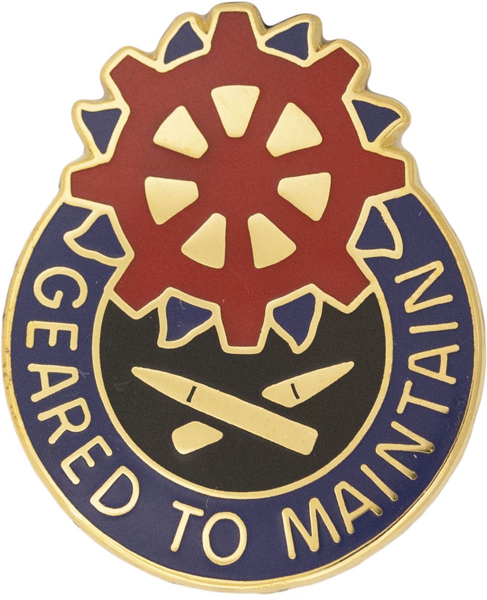 187th Ordnance Battalion Unit Crest (Geared To Maintain)