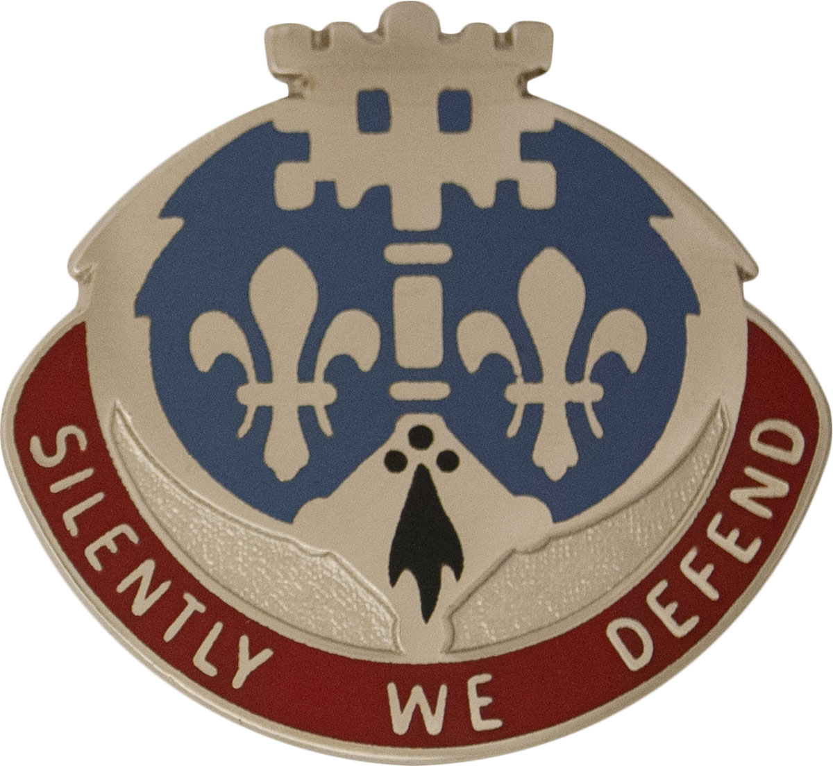 204th Military Intelligence Battalion Unit Crest (Silently We Defend)