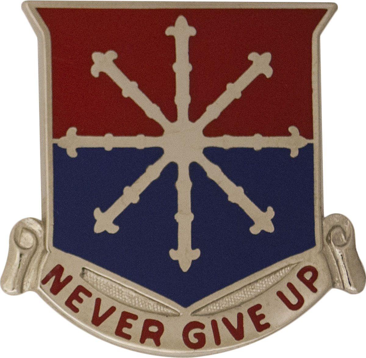 206th Field Artillery Unit Crest (Never Give Up)