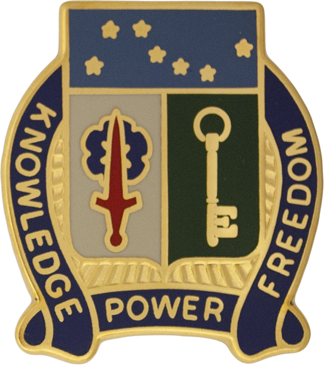 250th Military Intelligence Battalion Unit Crest (Knowledge Power F...