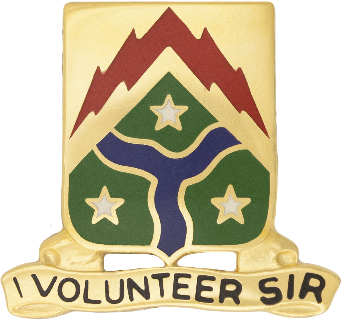 278th Armored Cavalry Unit Crest (I Volunteer Sir)