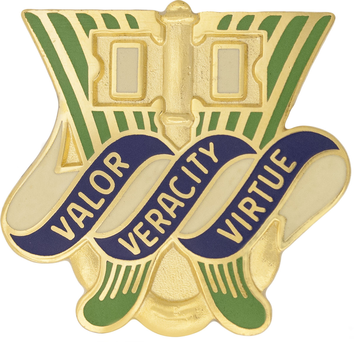 286th Quartermaster Battalion Unit Crest (Valor Veracity Virtur)