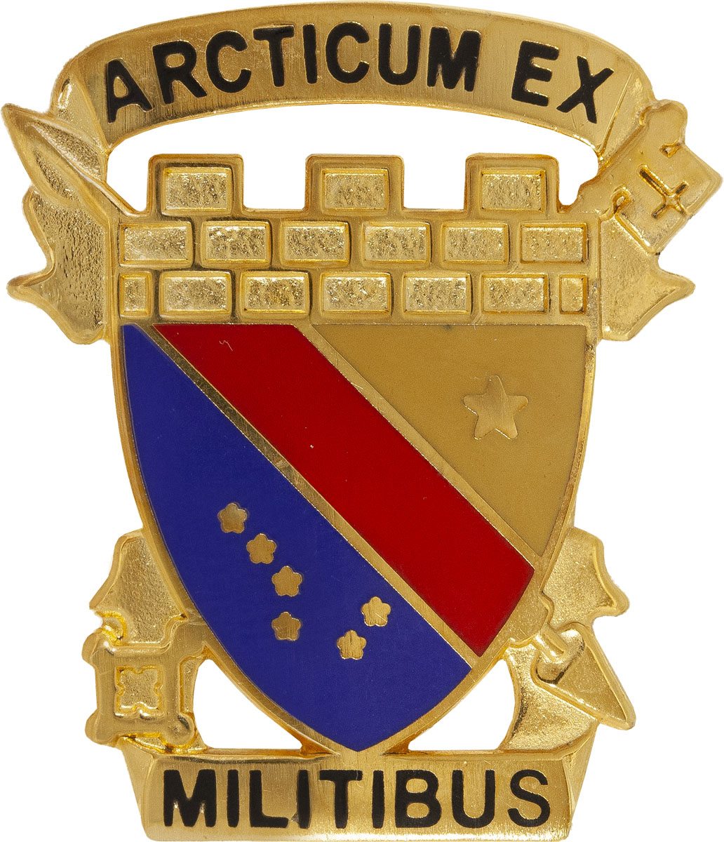 297th Regional Support Group Unit Crest (Arcticum Ex Militibus)