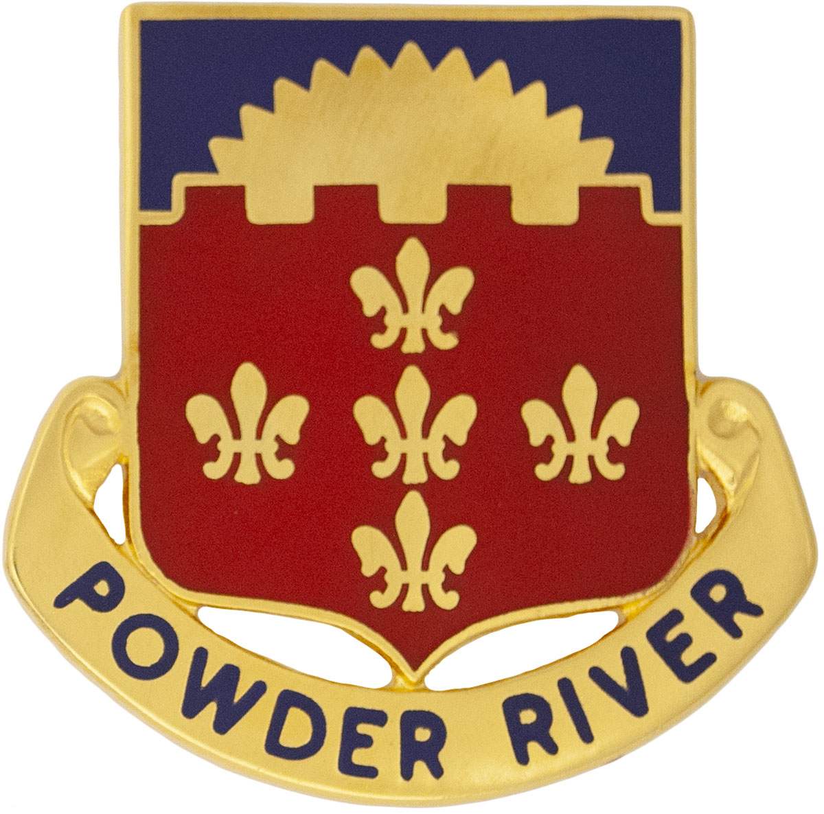 300th Field Artillery Unit Crest (Powder River)