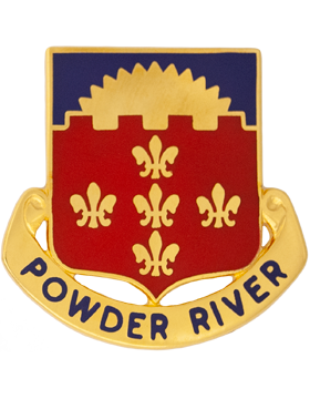 300th Field Artillery Unit Crest (Powder River)