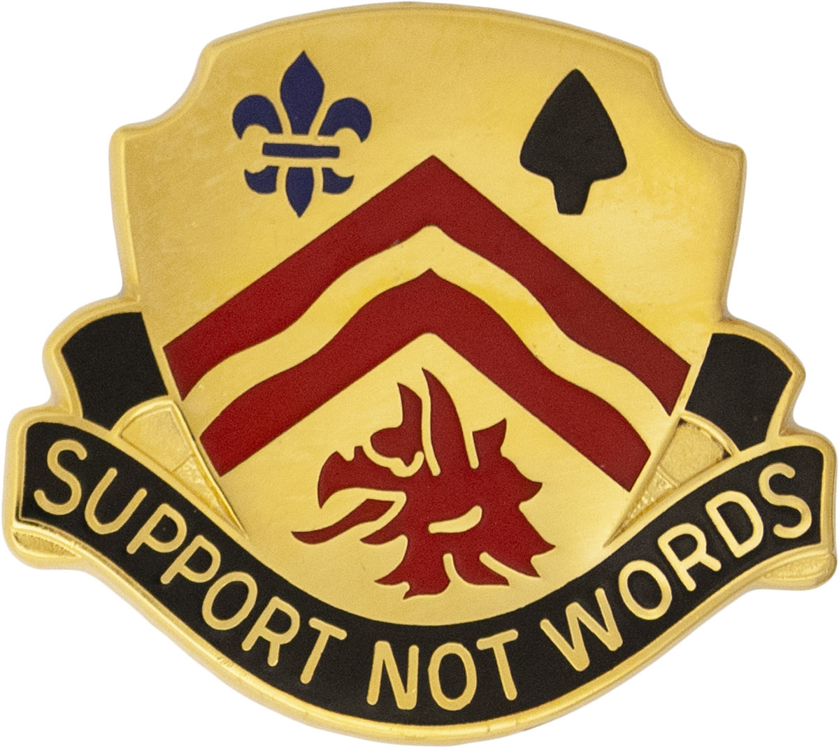 342nd Support Battalion Unit Crest (Support Not Words)