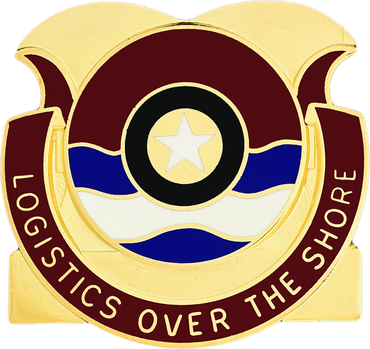 348th Transportation Battalion Unit Crest (Logistics Over The Shore)