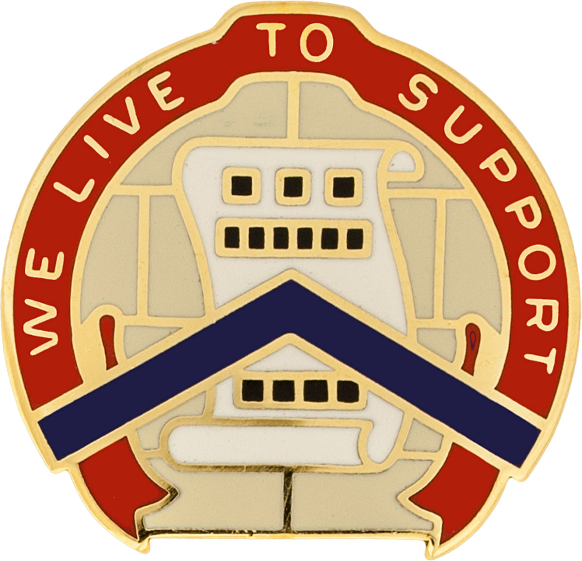 364th Support Group Unit Crest (We Live To Support)