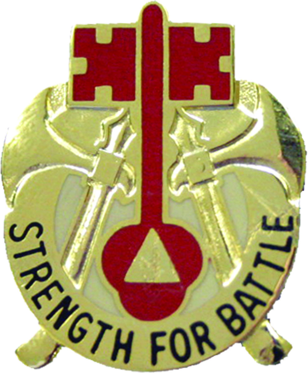 373rd Supply & Services Battalion Unit Crest (Strength For Battle)