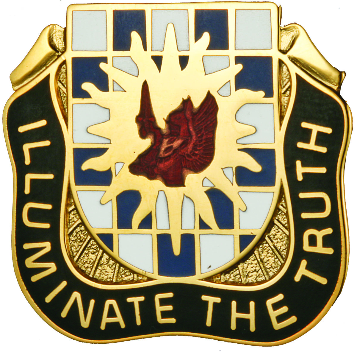 377th Military Intelligence Battalion Unit Crest (Illuminate The Tr...