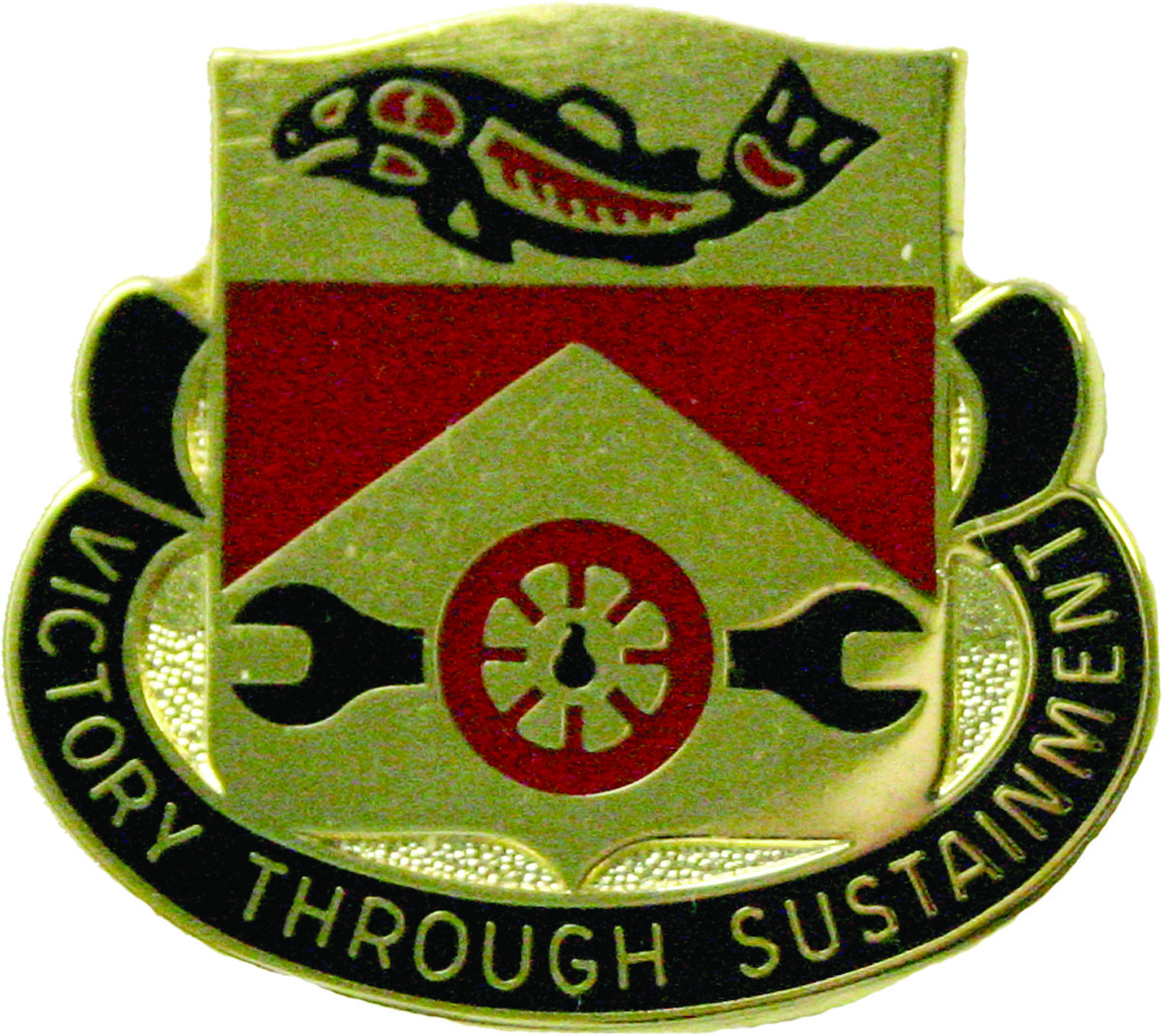 382nd Support Battalion Unit Crest (Victory Through Sustainment)