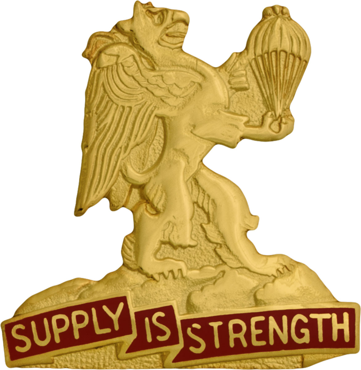 407th Support Battalion (Right) Unit Crest (Supply Is Strength)