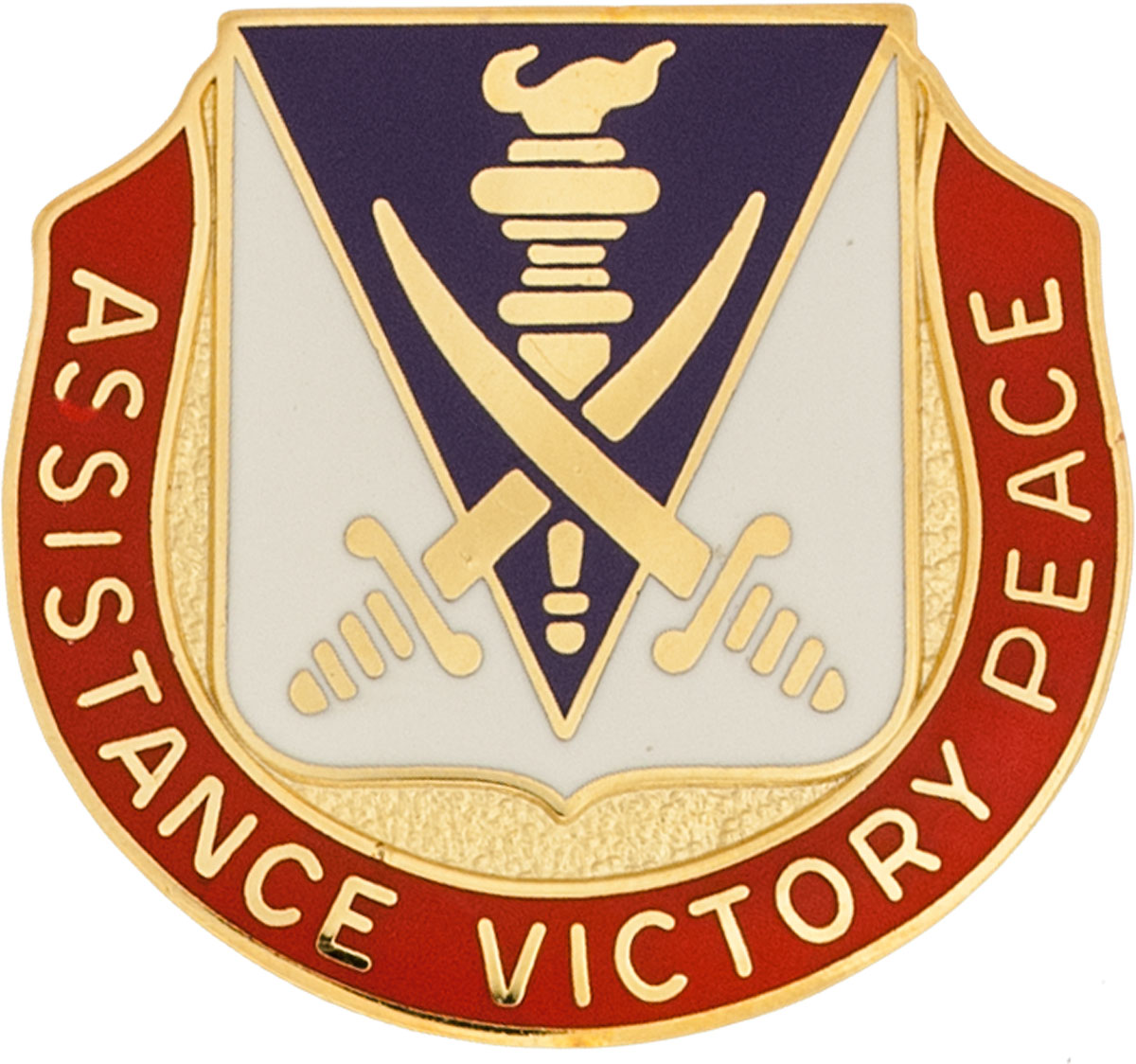 411th Civil Affiars Battalion Unit Crest (Assistance Victory Peace)