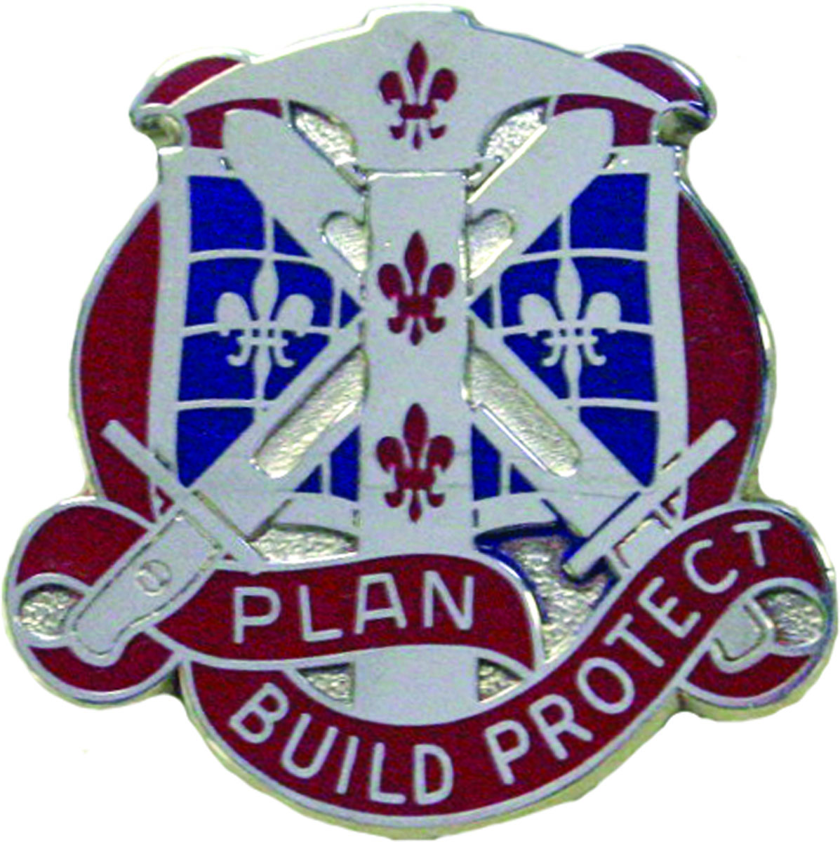 411th Engineer Brigade Unit Crest (Plan Build Protect)