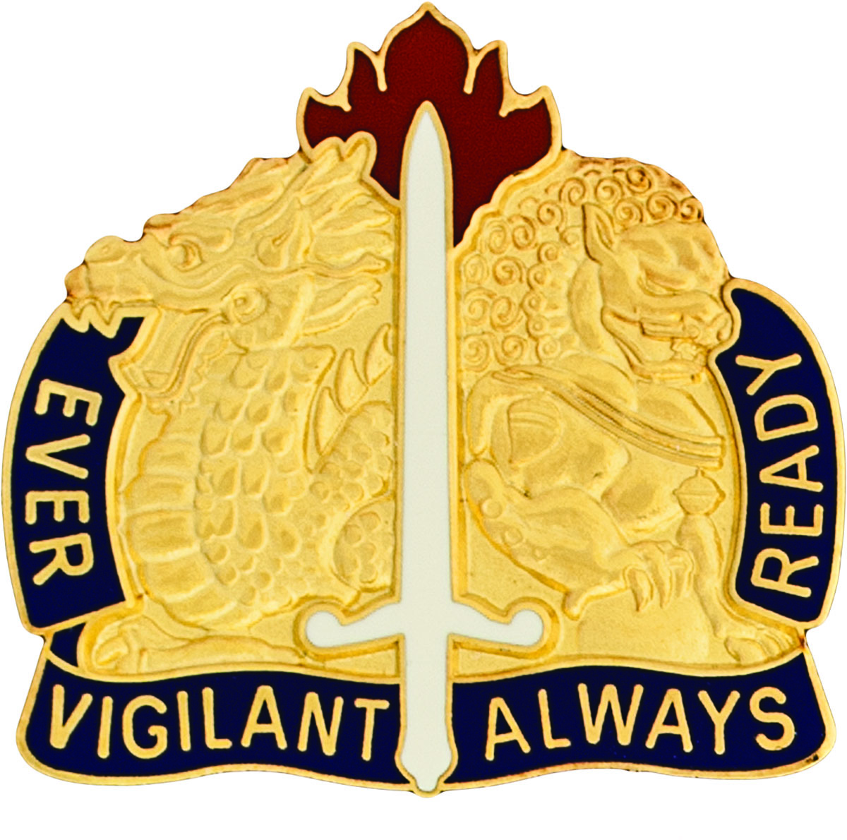 411th Support Group Unit Crest (Ever Vigilant Always Ready)