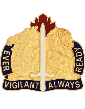 411th Support Group Unit Crest (Ever Vigilant Always Ready)