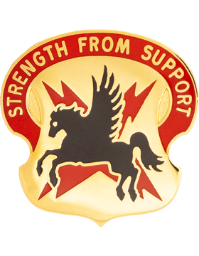 427th Support Battalion Unit Crest (Strength From Support)
