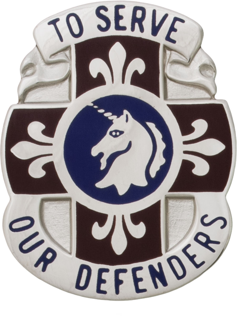 429th Medical Battalion Unit Crest (To Serve Our Defenders)