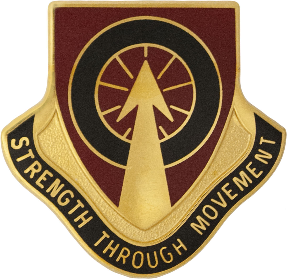 450th Transportation Battalion Unit Crest (Strength Through Movement)