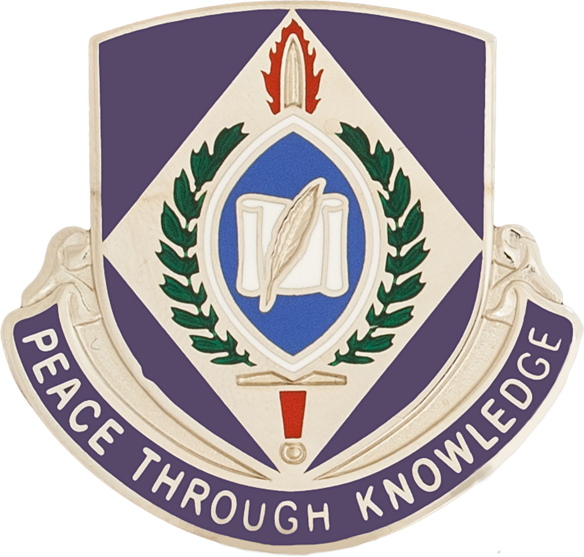 457th Civil Affairs Battalion Unit Crest (Peace Through Knowledge)