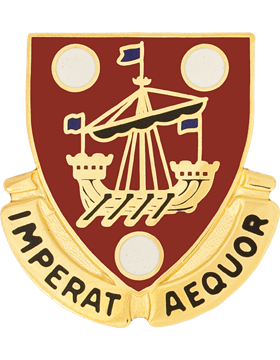 483rd Transportation Battalion Unit Crest (Imperat Aequor)