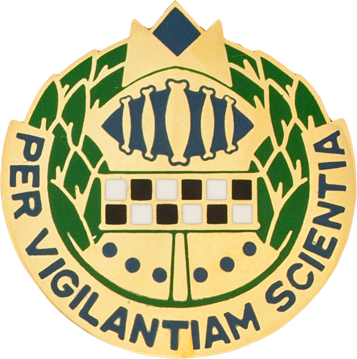 513th Military Intelligence Brigade Unit Crest (Per Vigilantiam Sci...