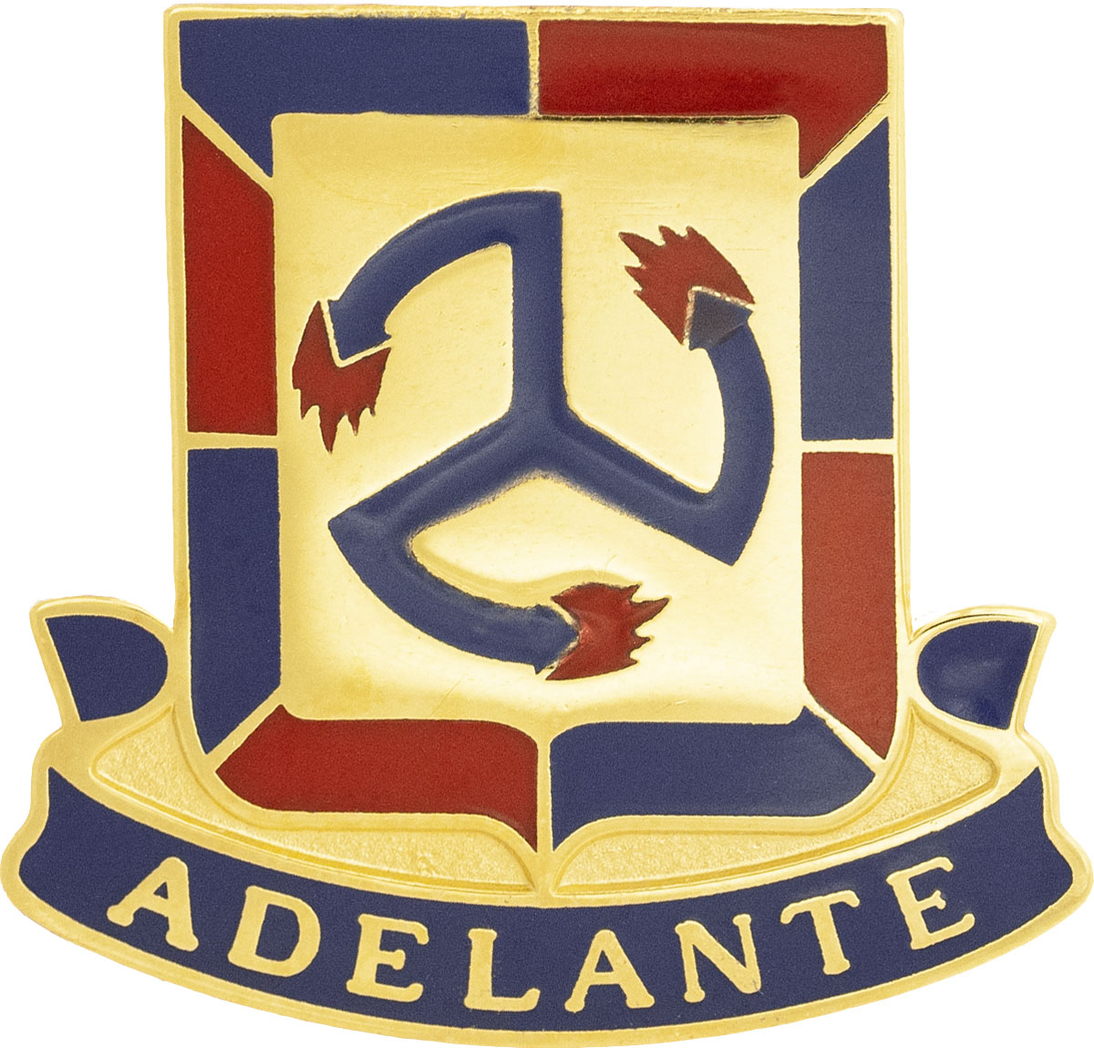 515th Regiment Unit Crest (Adelante)