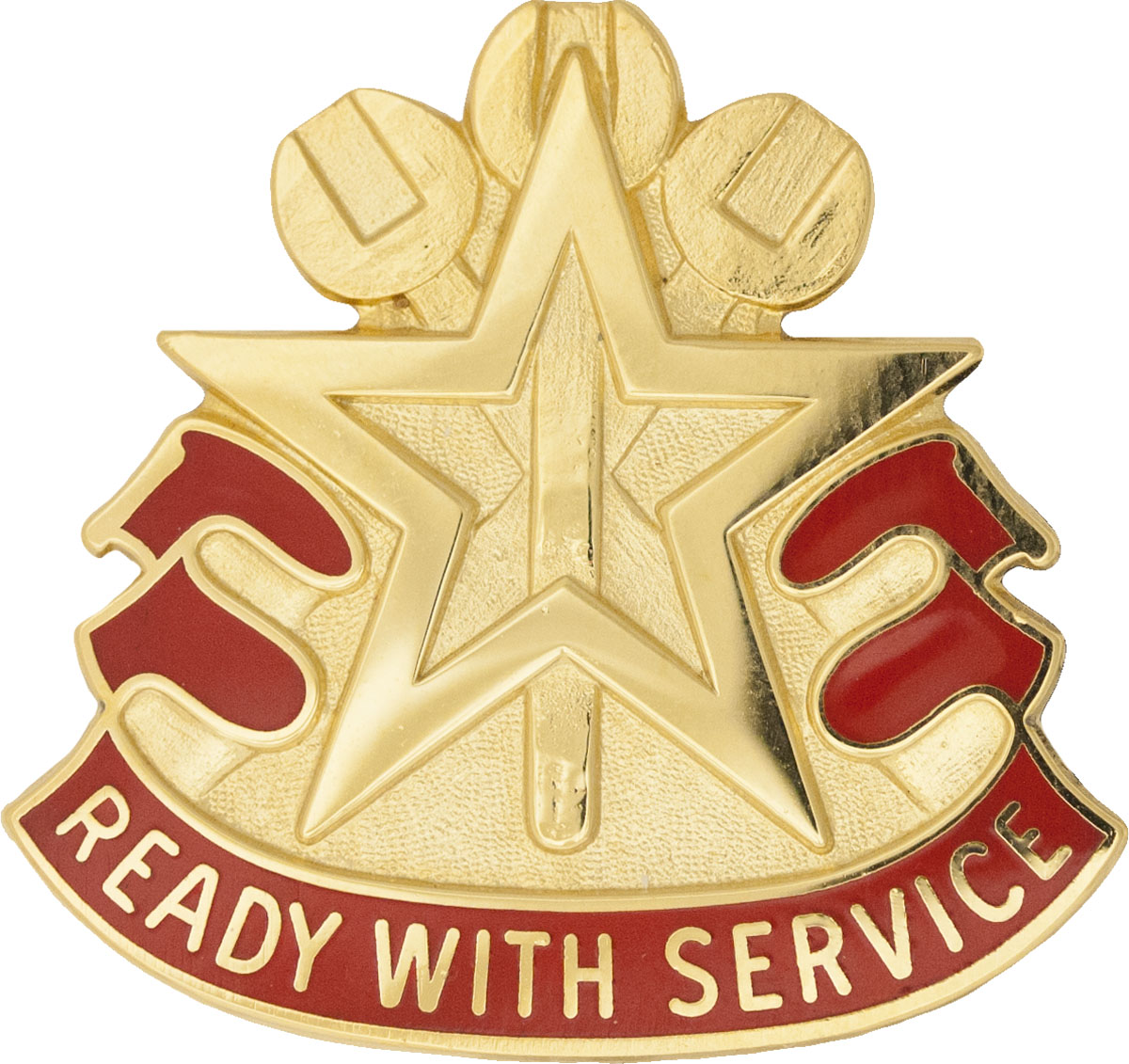 519th Maintenance Battalion Unit Crest (Ready With Service)