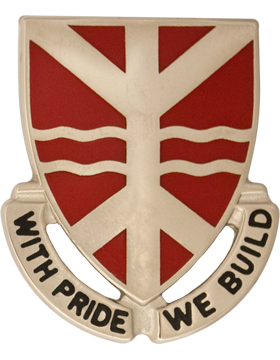527th Engineer Battalion Unit Crest ( With Pride We Build)