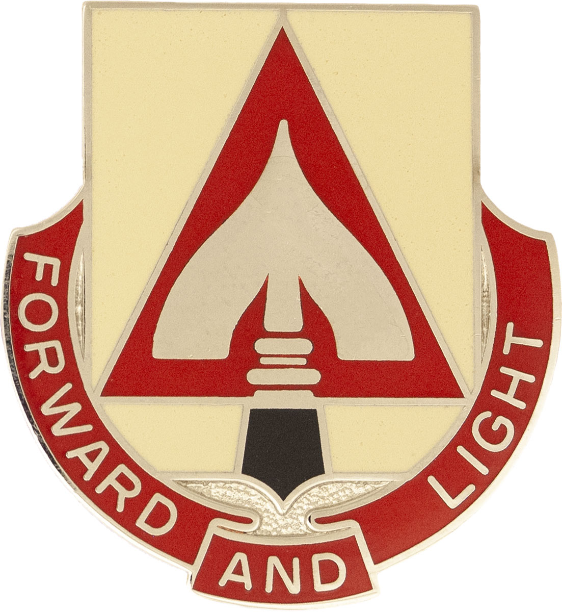 529th Support Battalion Unit Crest (Forward And Light)