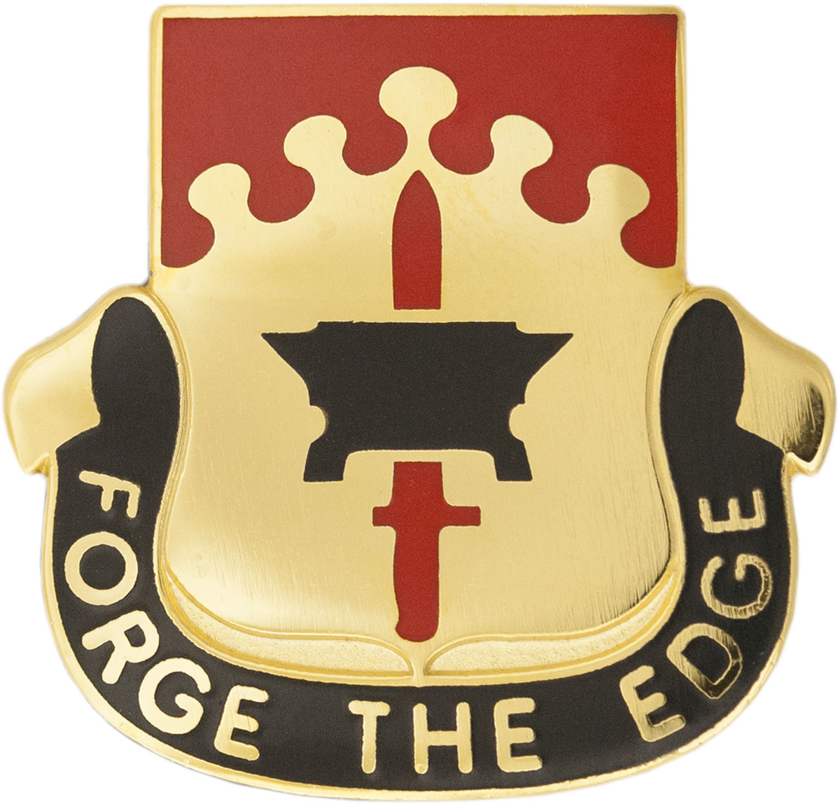 615th Support Battalion Unit Crest (Forge The Edge)