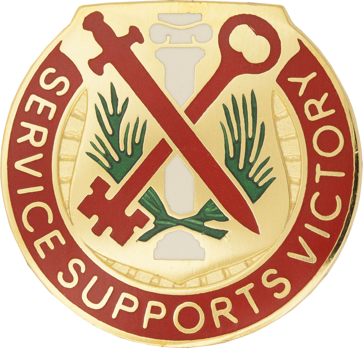 634th Support Battalion Unit Crest (Service Supports Victory)
