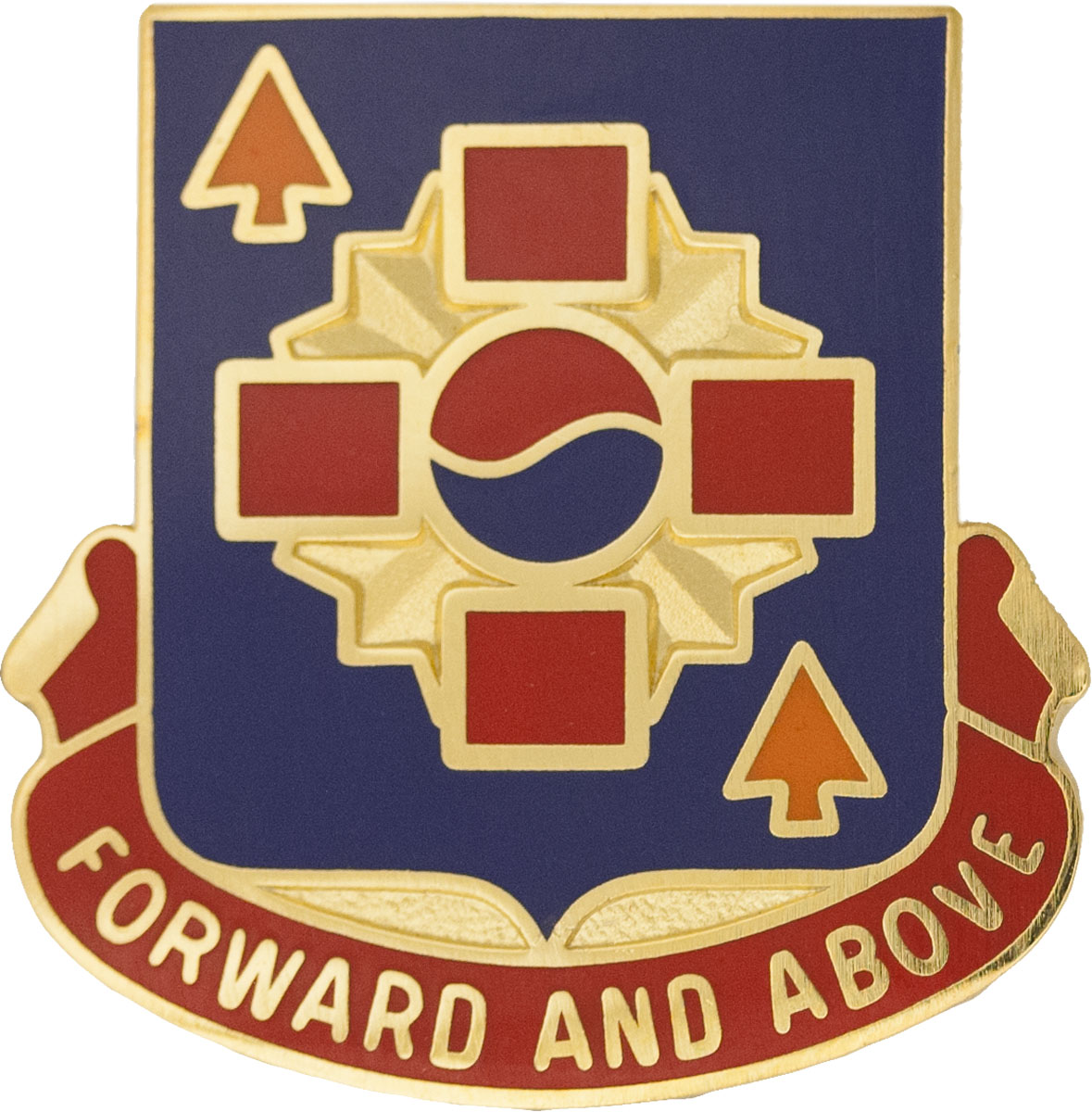 640th Support Battalion Unit Crest (Forward And Above)
