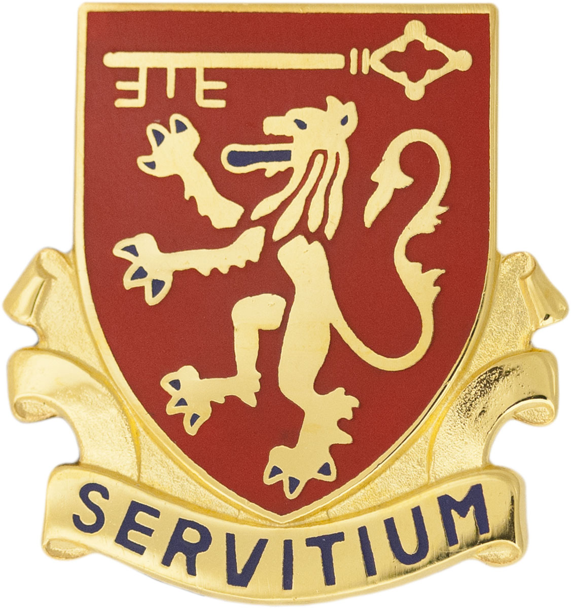 642nd Support Battalion Unit Crest (Servitium)