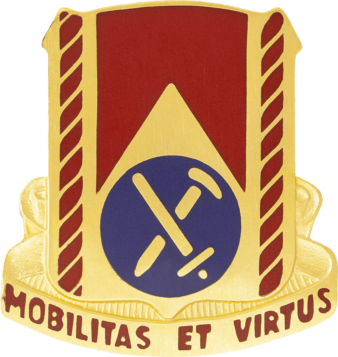 710th Support Battalion Unit Crest (Mobilitas Et Virtus)