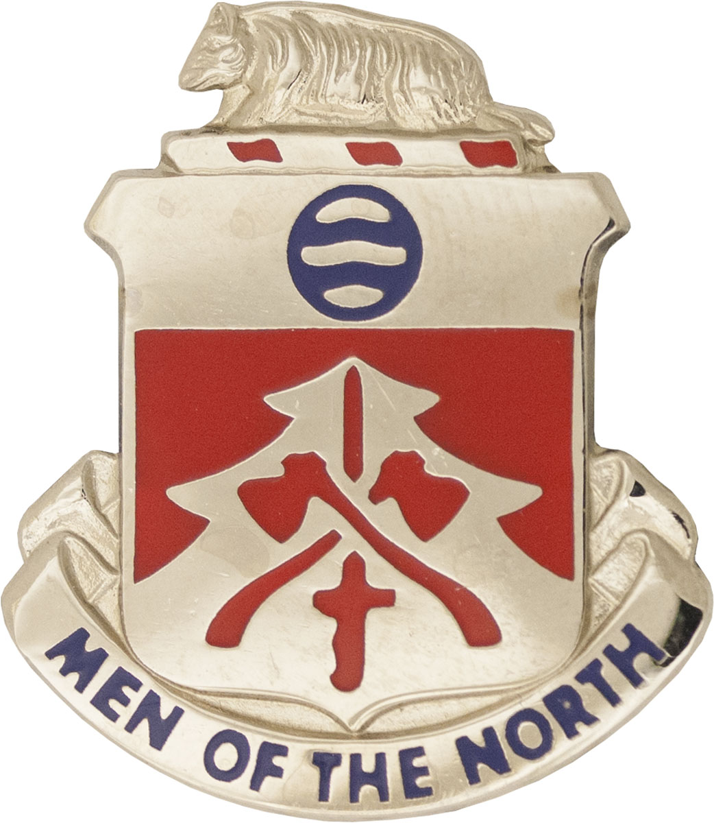 724th Engineer Battalion Unit Crest (Men Of The North)