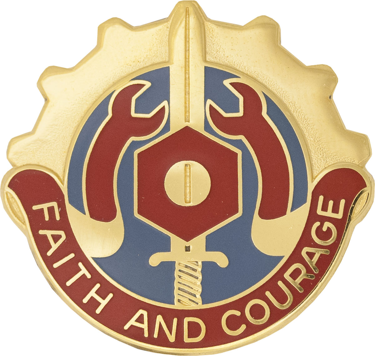 731st Maintenance Battalion Unit Crest (Faith And Courage)