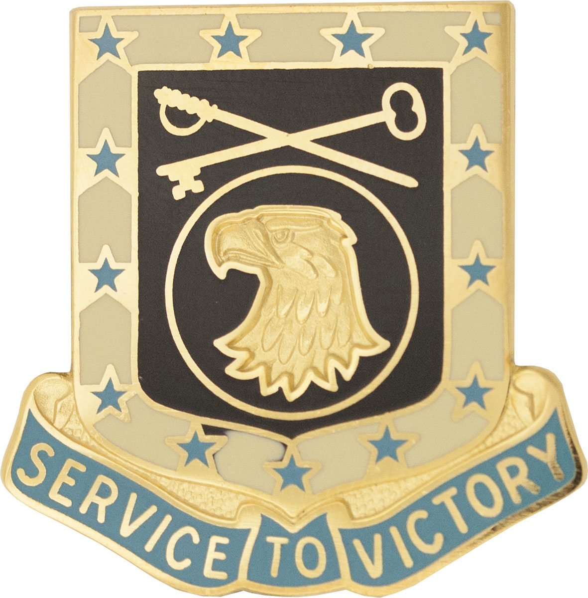 856th Quartermaster Battalion Unit Crest (Service To Victory)