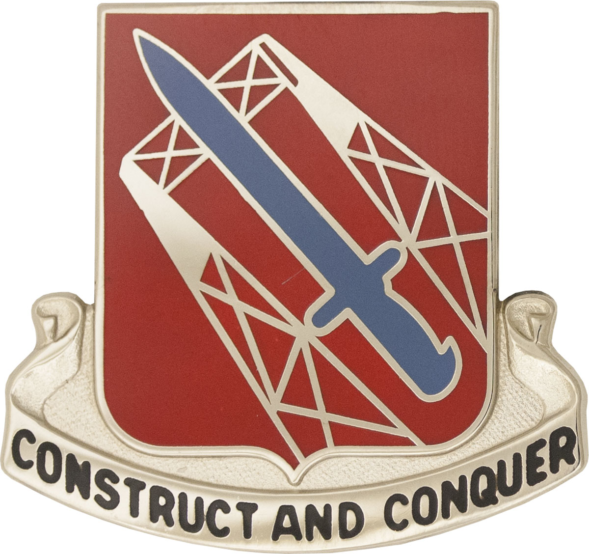 1030th Transportation Battalion Unit Crest (Construct And Conquer)