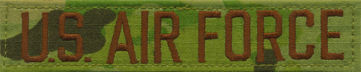 U.S. Air Force OCp 3 Color Branch Tape w/Fastener