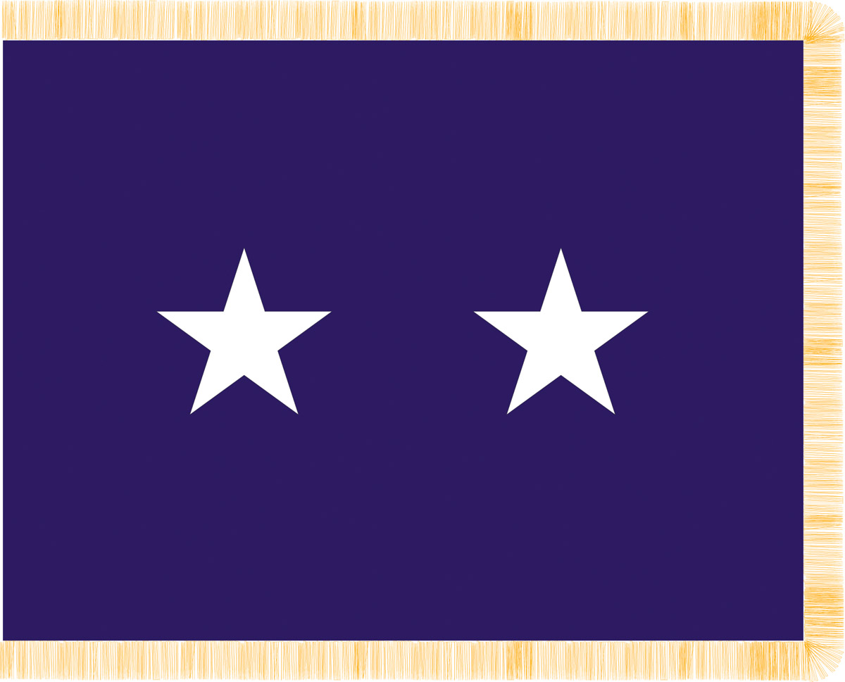 USAF Major General Flag Pole Hem 2 Star