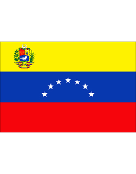 Mini Flag Venezuela (1) 4inx6in No Fringe