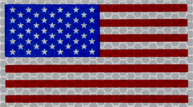 Infrared American Flag Forward with Fastener