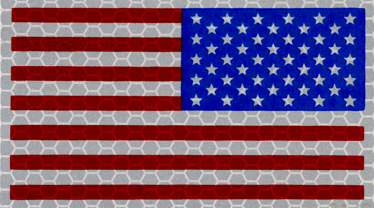 Infrared American Flag Reverse with Fastener