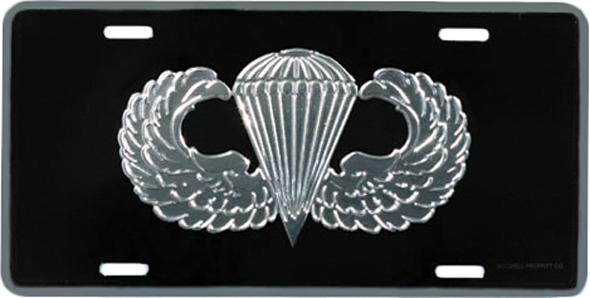 LA08 Army Paratrooper Wings License Plate