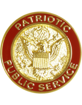 Patriotic Public Service Lapel Pin