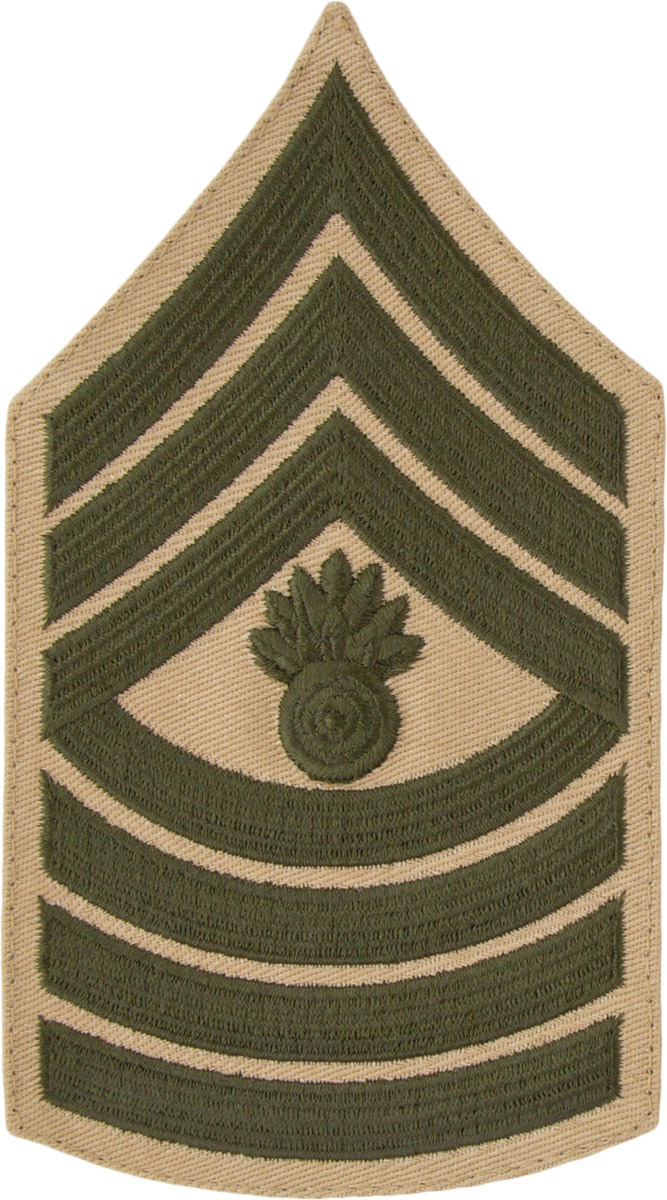 Greenkhaki Male Chevron 309 Master Gunnery Sergeant Usmc Pair 2562