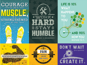 Choose Your Set of 6 Motivational Posters