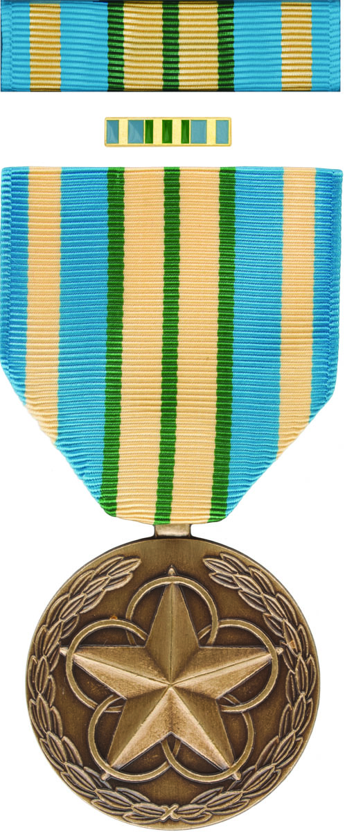 Military Outstanding Volunteer Service Medal Box Set with Lapel Pin